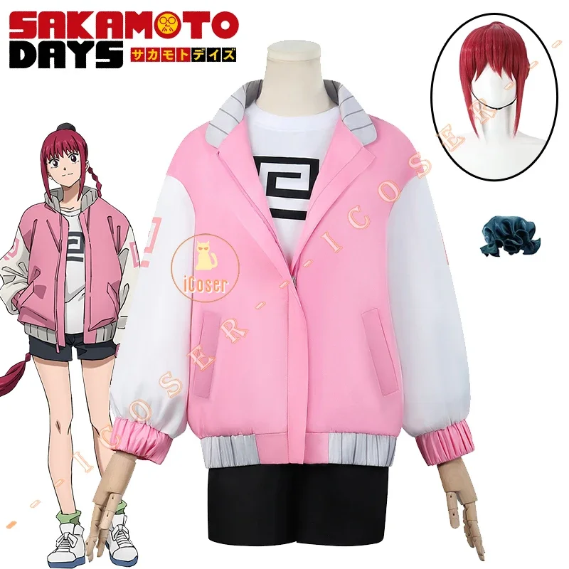 Anime Sakamoto Days Lu Shaotang Cosplay Costume Wig Jacket Headwear ...