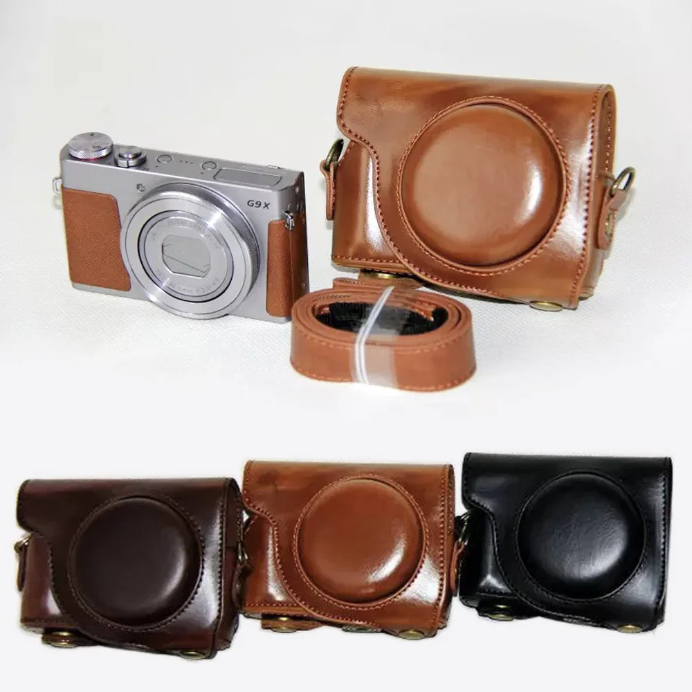 Leather Camera Case Bag Grip Strap For Canon Powershot G9 X G9x/g9x ...