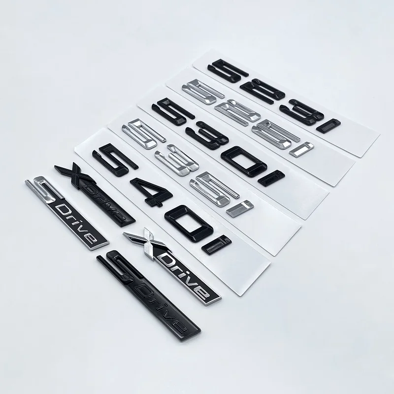 520i 523i 525i 528i 530i 535i 540i 545i 550i Old Letters Metal Chrome ...