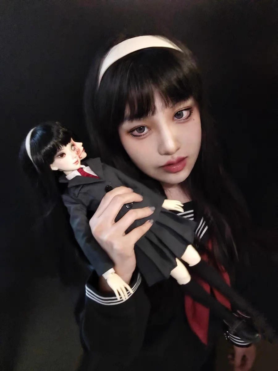 BJD Doll Two Face 1/4 Mio Full Set Double Emotion Conjoined Horror ...