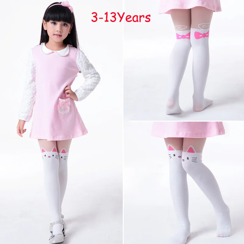 Lente Herfst Kids Leuke Panty Meisjes Kous Kinderen Fluwelen Wit ...