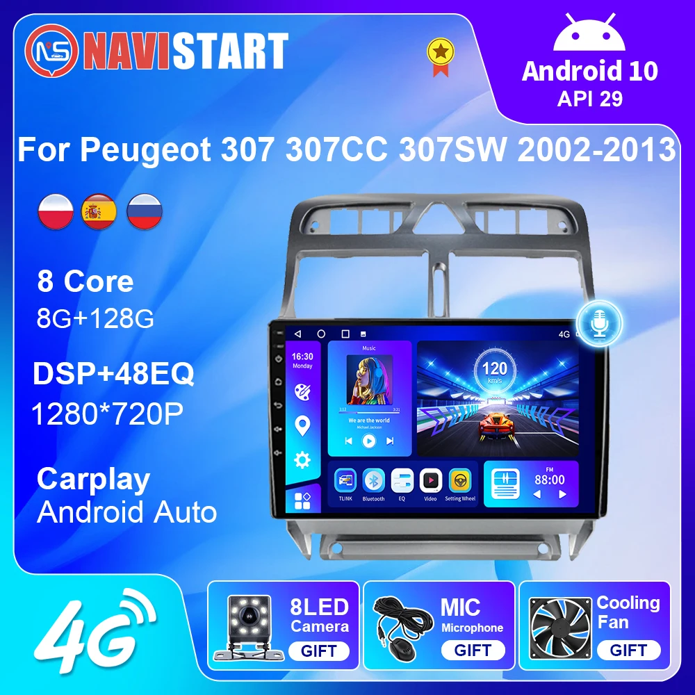 NAVISTART-Android-Car-Radio-Stereo-Leitor-multim-dia-Navega-o-4G-WiFi ...