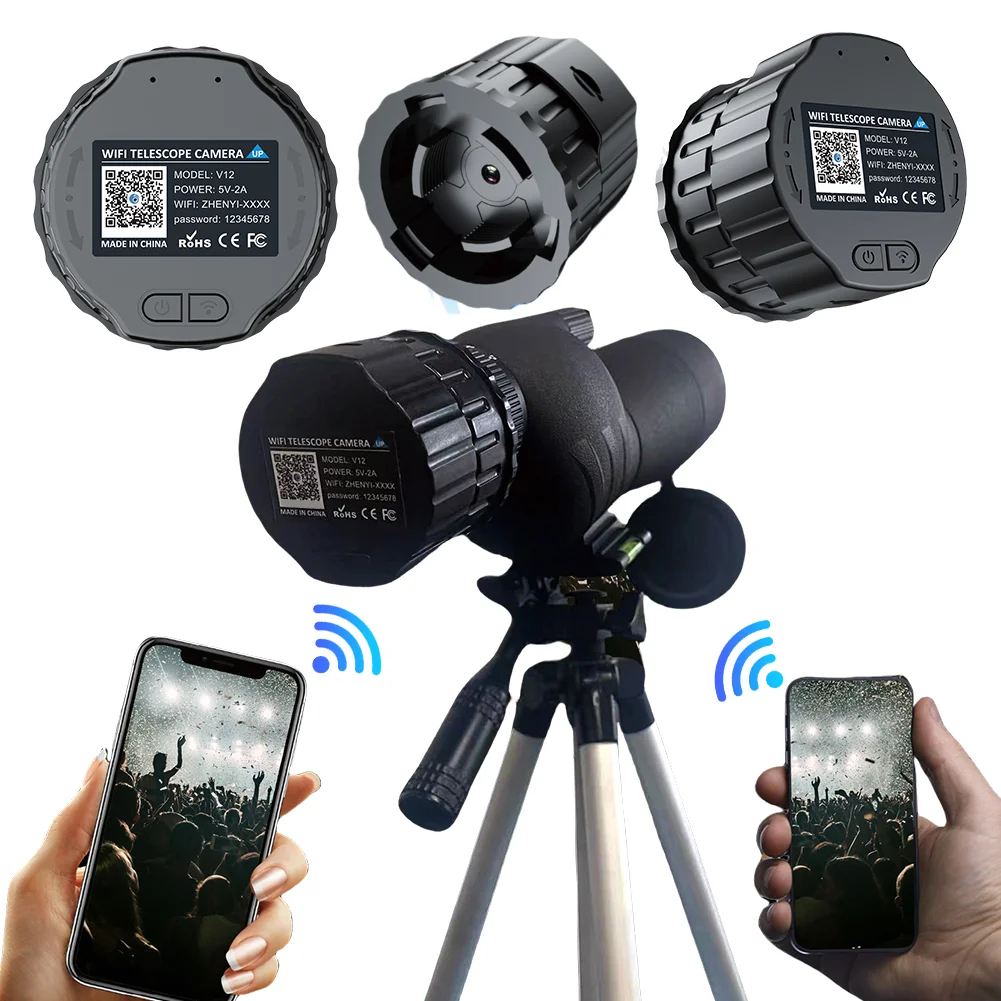 4 Million Pixel HD WiFi Telescope Eyepiece Camera for 25mm to 50mm ...