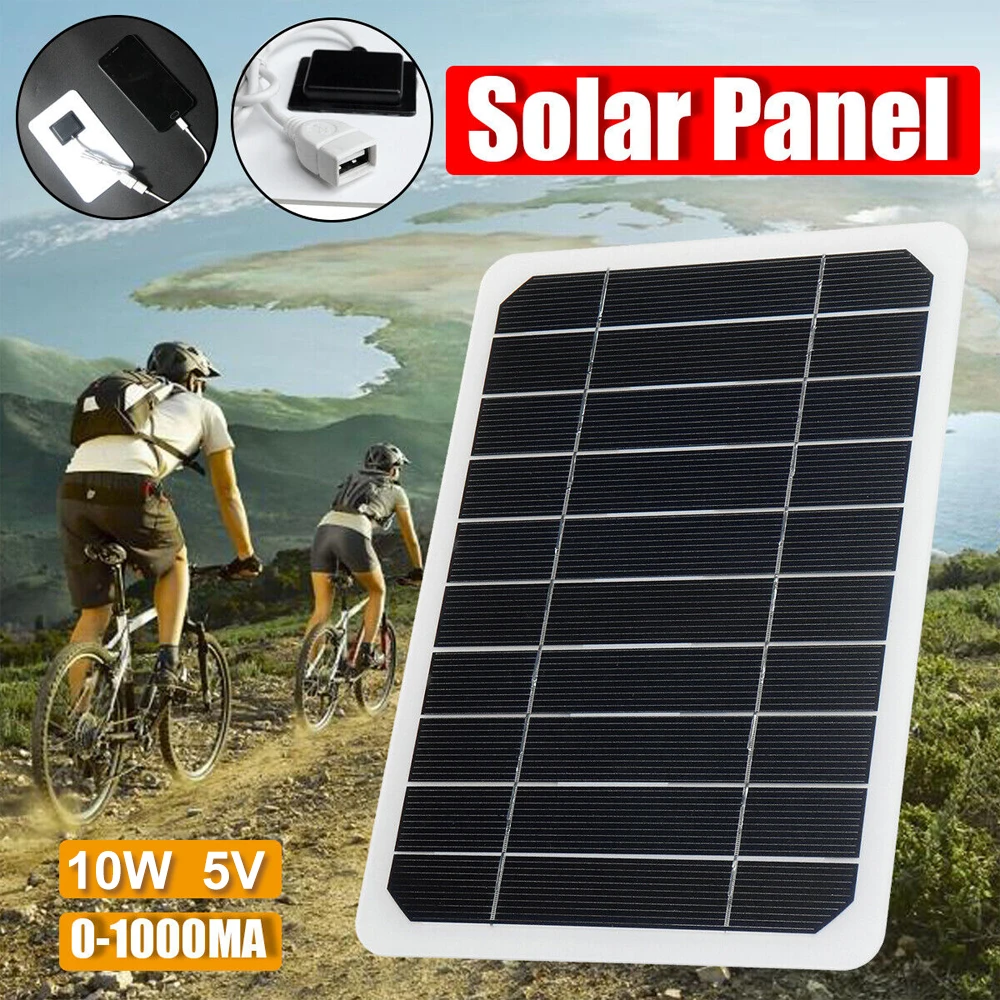 5V-10W-Solar-Panel-Output-USB-Outdoor-Portable-Solar-System-Mobile ...