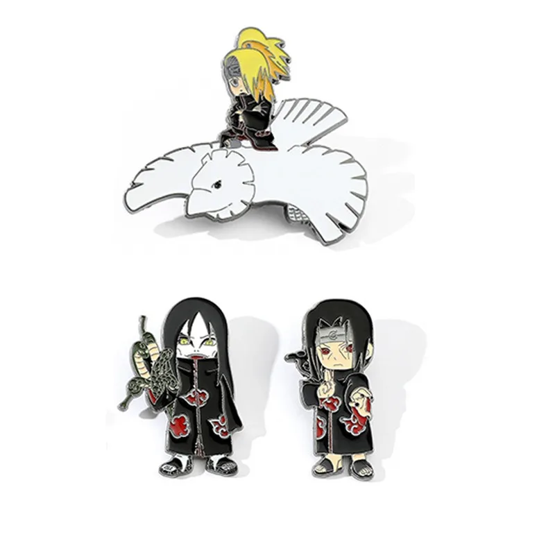 Insignia-de-Metal-de-Anime-de-Naruto-broche-de-personaje-de-dibujos ...