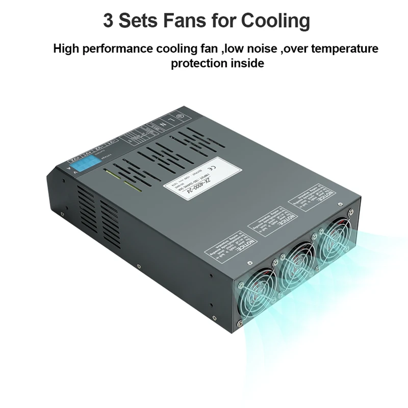 4000W High Power Switching Power Supply with LED Displayer CCCV AC/DC ...