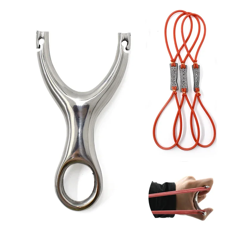 Stainless-Steel-Recurve-Slingshot-Full-Metal-Sling-Portable-Slingshot ...