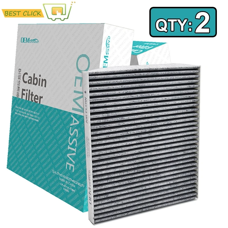 2pcs Car Pollen Cabin Air Filter For Hyundai Accent ix35 i40 Veloster ...