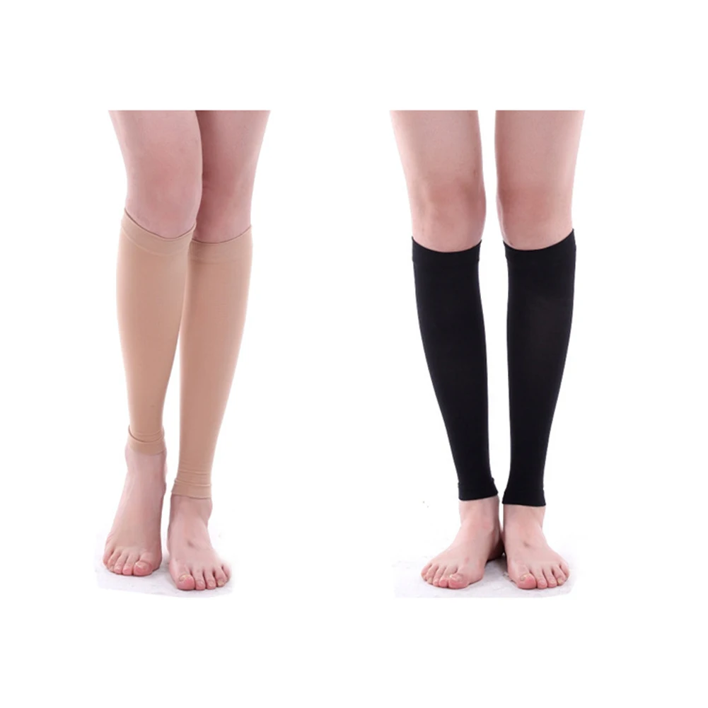 1Pair Varicose Vein Fatigue Relief Leg Warmer Compression Calf Sleeve ...