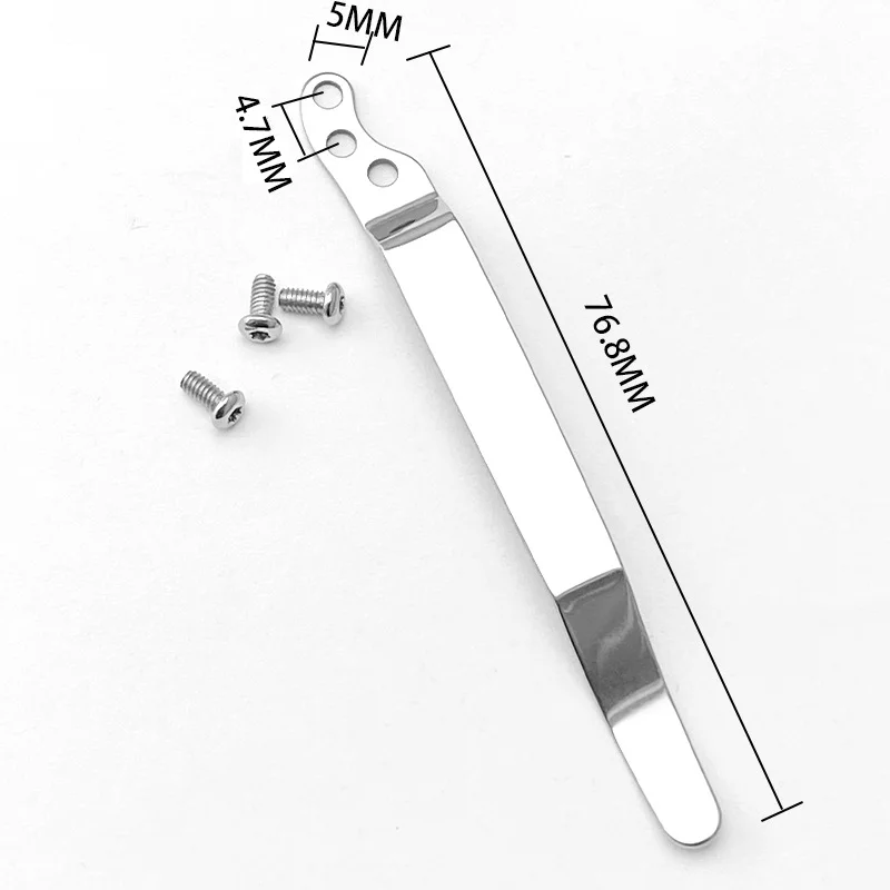 1-Set-With-3pcs-Screws-Knife-Stainless-Steel-Back-Clip-Pocket-Waist ...