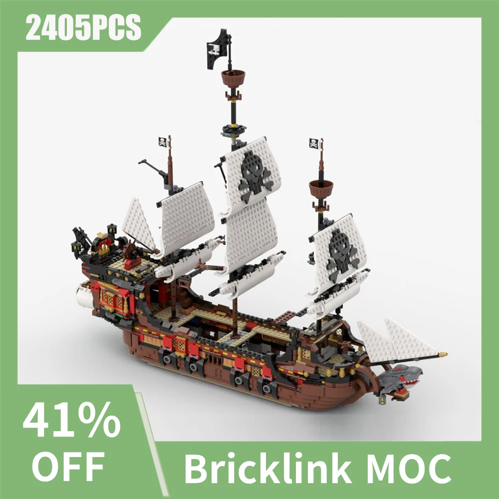 2405PCS-European-Medieval-Pirates-Battleship-model-DIY-creative-ideas ...