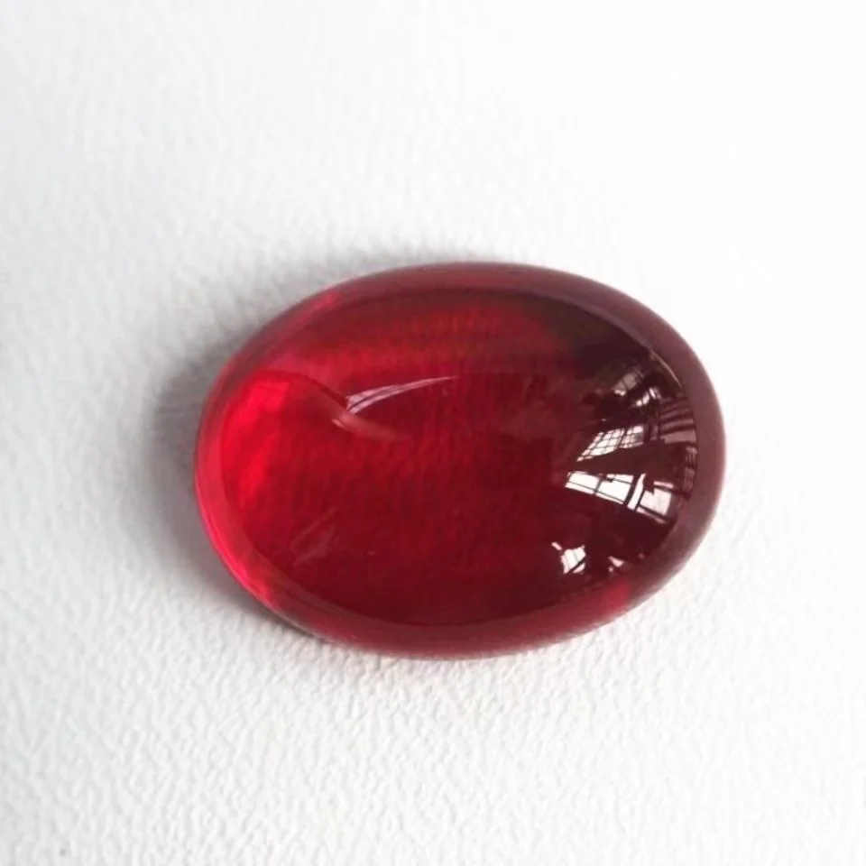 Ruby-bare-stone-Myanmar-pigeon-Red-ring-face-Oval-flat-plain-plain ...
