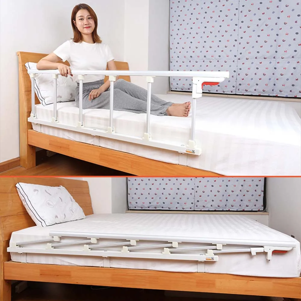 Aluminum-Alloy-Folding-Elderly-Bed-Anti-Fall-Fence-Thickened-Medical ...