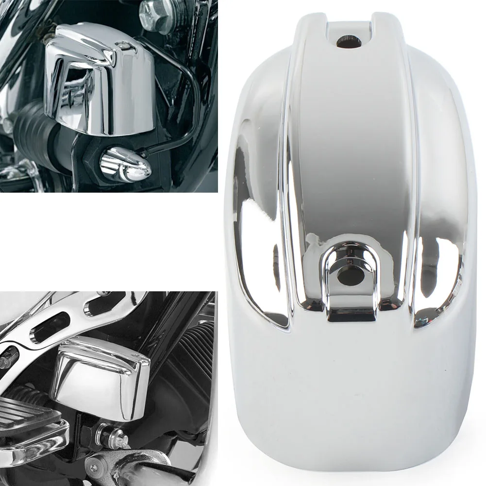 Chrome-Motorbike-Rear-Brake-Master-Cylinder-Cover-For-Harley-Davidson ...