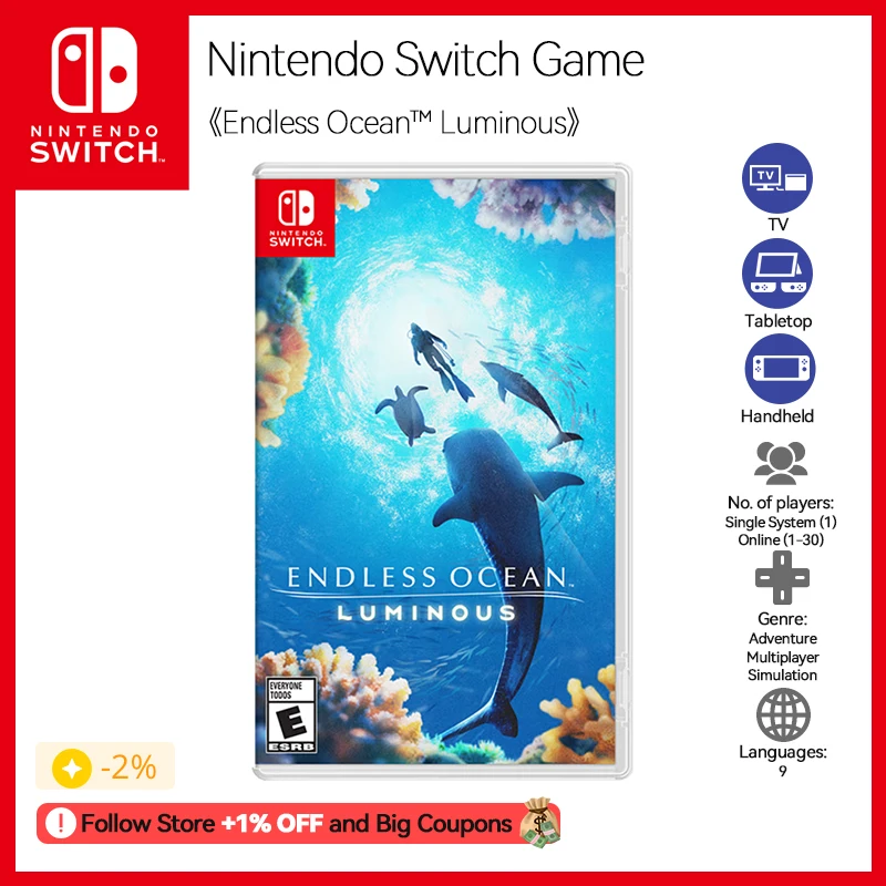 Nintendo Switch Endless Ocean Luminous Game Deals para Nintendo Switch ...