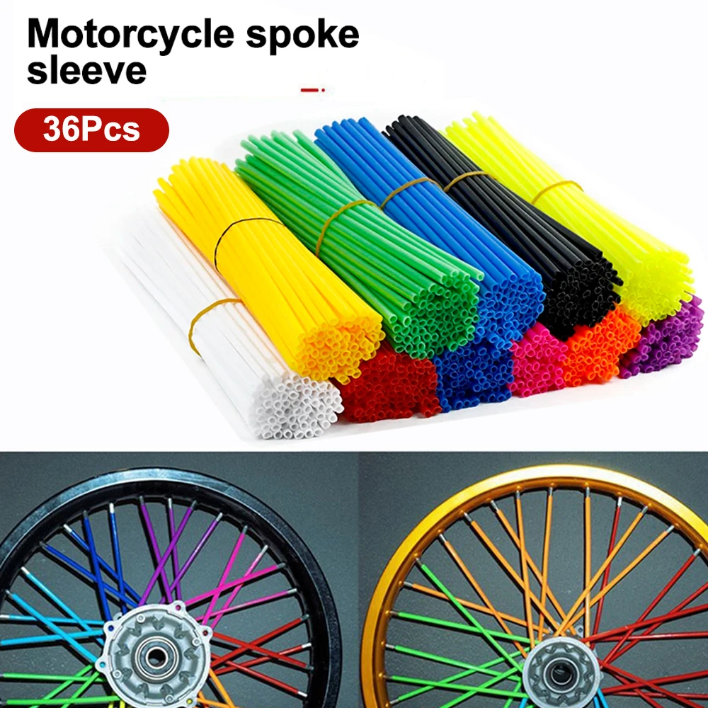 17-24cm-Dirt-Bike-Spoke-Covers-Motorcycle-Wheel-Rim-Spoke-Wrap-Kit ...