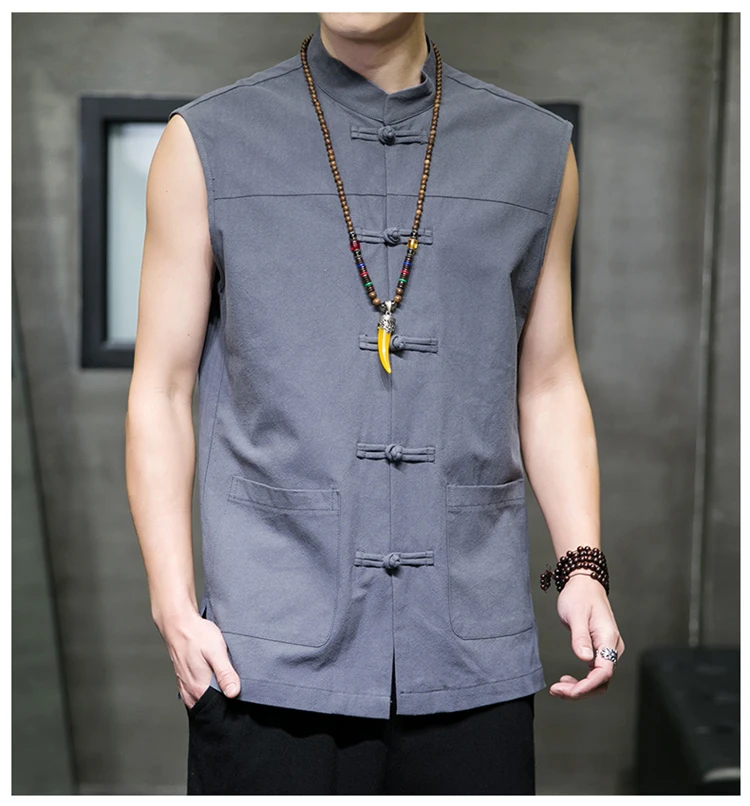 2023-Summer-Men-Chinese-Style-Vintage-Linen-Vests-Mens-Sleeveless-Hanfu ...