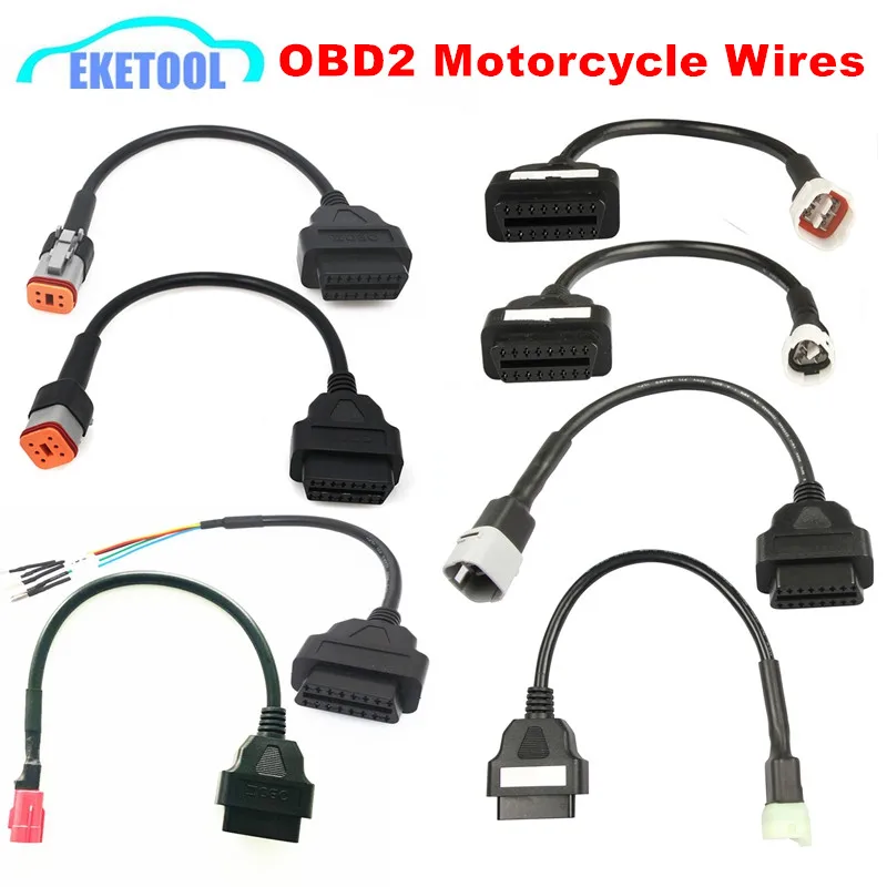 OBD2 Motorcycle Diagnostic Cable For YAMAHA 3Pin 4Pin For Honda 4Pin ...