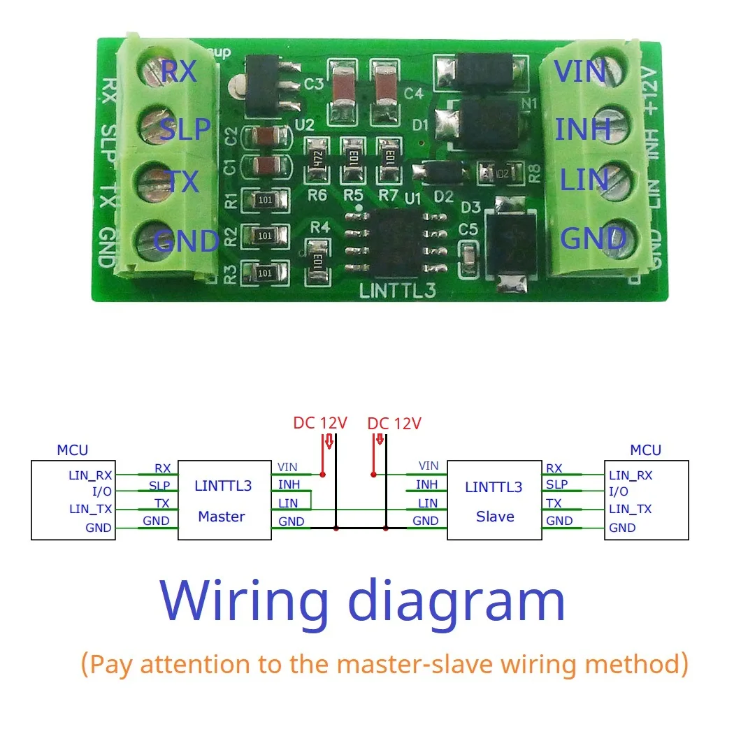 Lin 2 1 Sae J2602 Transceiver Lin Bus Module Master Slave Protocol Controller 20kbd Uart Ttl232