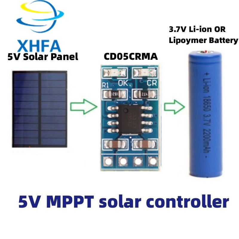 MPPT Solar Charge Controller 1A 4.2V 3.7V 18650 LiPo Li ion Lithium ...