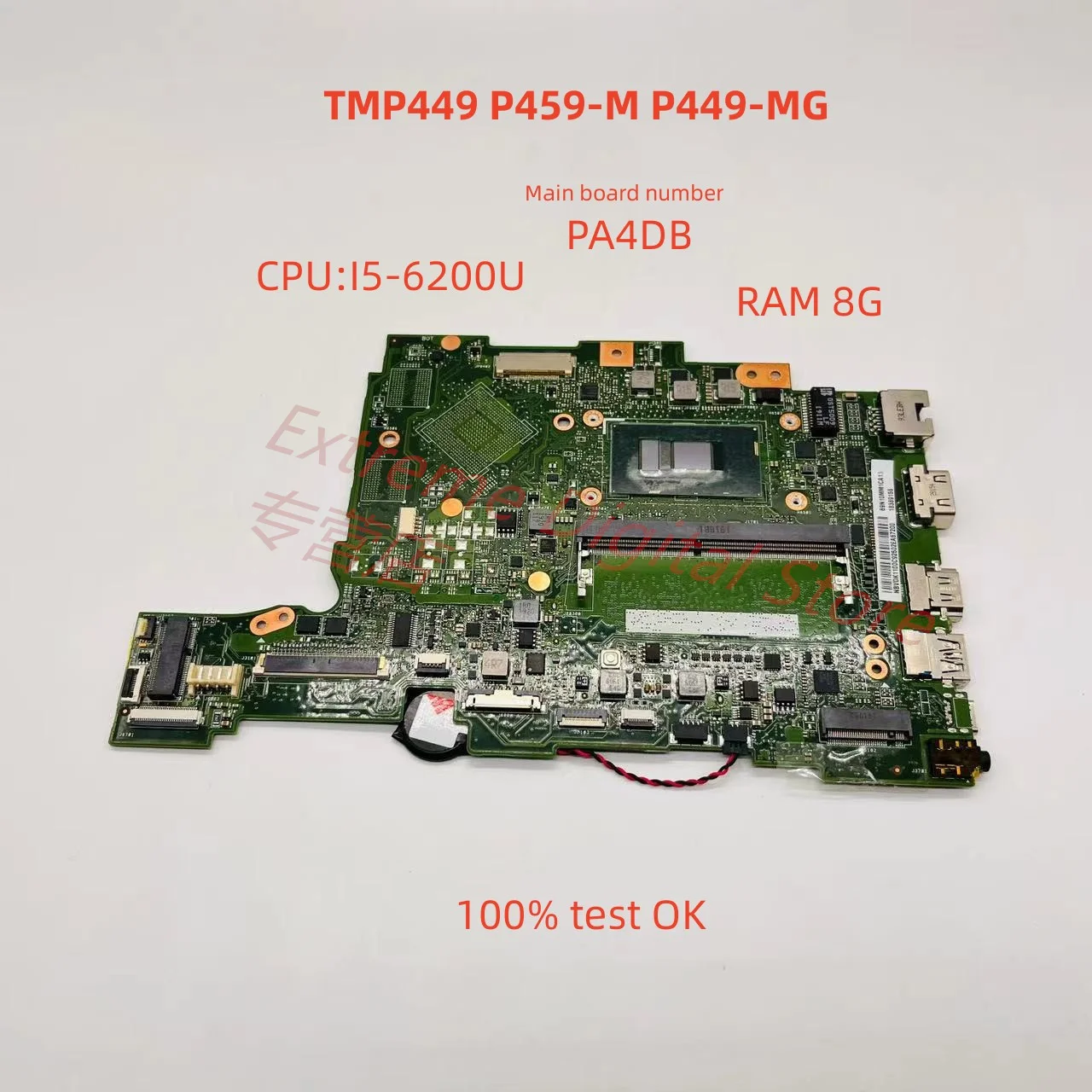 Integrated motherboard is applicable For ACER laptop TMP449 P459-M P449-MG CPU: SR2EY/I5-6200U ...
