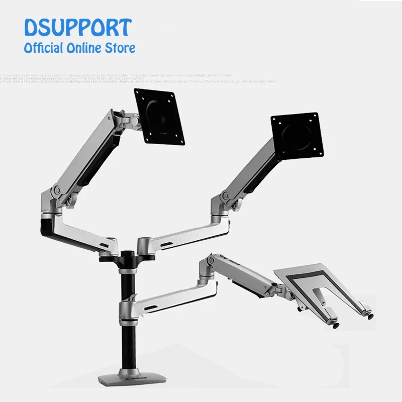 Desktop-Full-Motion-17-27-inch-Dual-Monitor-Holder-Mount-Arm-10-15 ...