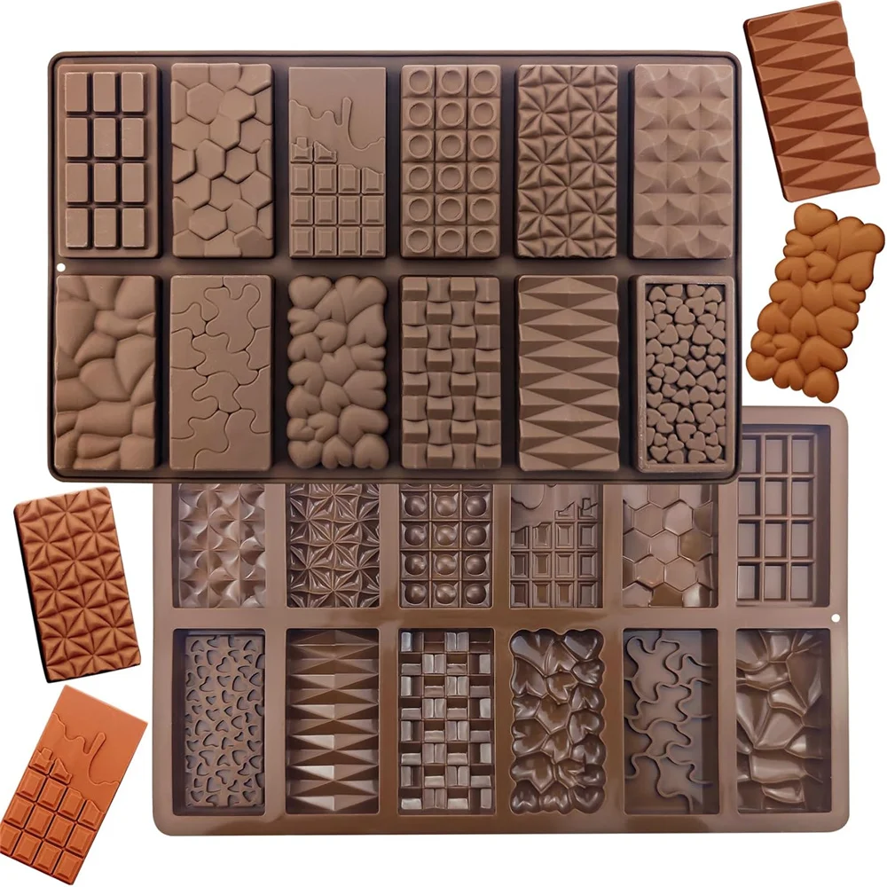 12 In 1 Chocolate Molds Dubai Silicone Chocolate Bar Mold Break Non ...