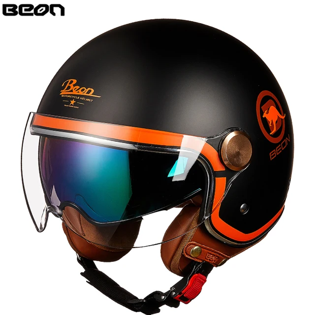 BEON B120 Motorcycle Helmet Twin Shield Motorbike helmet casco capacete ...