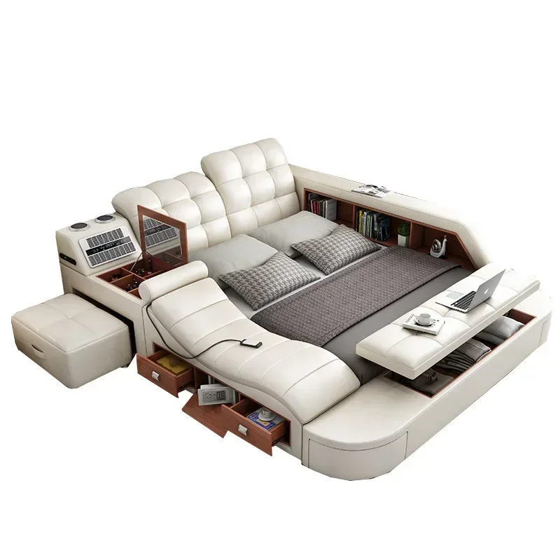 Smart Bed Design: The Ultimate Guide to Genuine Leather Tech Smart Beds ...