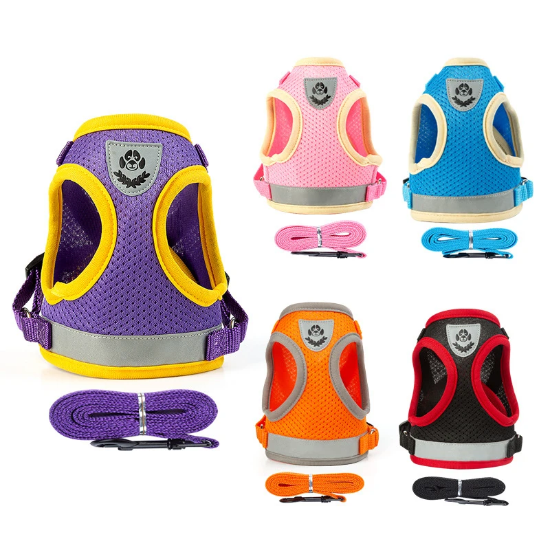 H-ndchen-geschirr-Leinen-Seil-Set-atmungsaktiv-Sommer-Mesh-Hunde ...