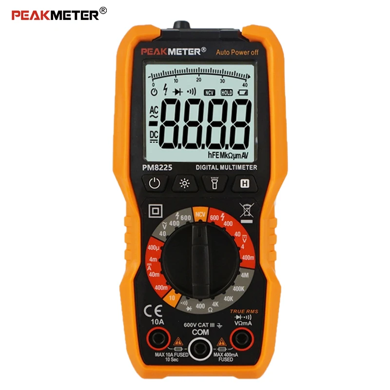 2022 Peakmeter New arrivals PM8225 Digital multimeter 4000 counts ...