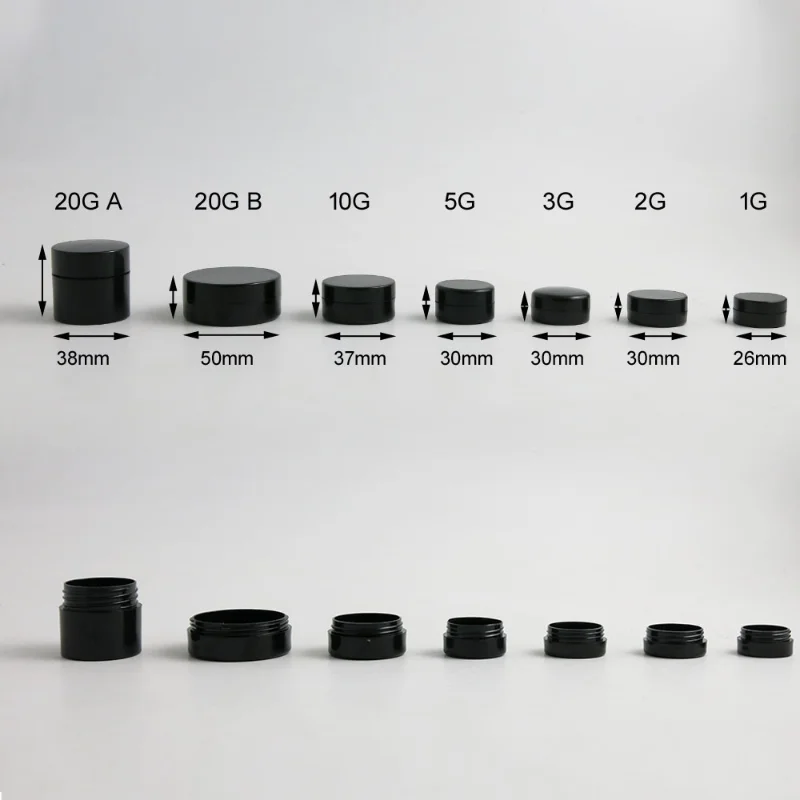 10PCS-1g-2g-3g-5g-10g-20g-Jars-Pot-Box-Makeup-Nail-Art-Cosmetic-Bead ...