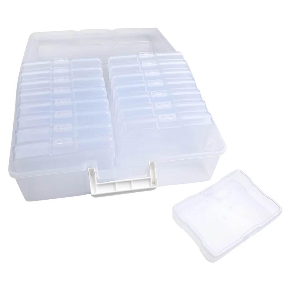 Stickers-Craft-Photo-Storage-Box-16-Boxes-Cases-Wi-A-Handle-PP-Wi ...