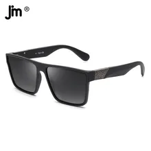 JM Retro Polarized Sunglasses Men Women High quality Frame Flat Top ...