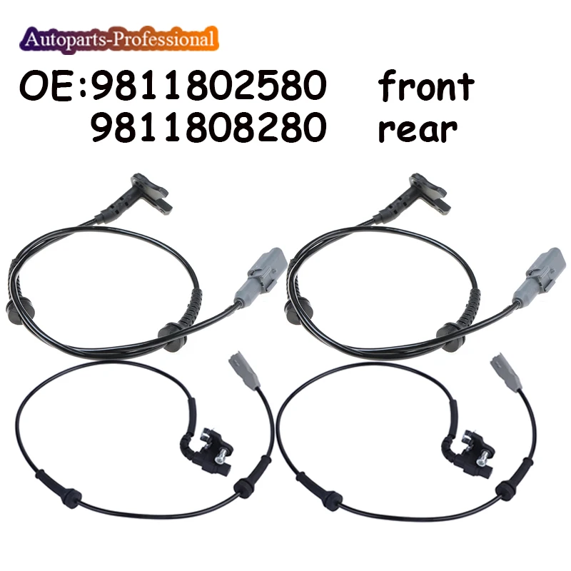 Car Front Rear ABS Wheel Speed Sensor 9811802580 9811808280 96353847847 ...