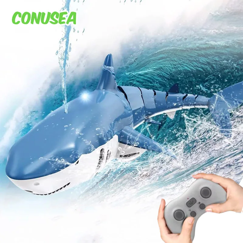 RC-Shark-Remote-Control-whale-Spray-Water-Kids-robot-toy-Radio ...