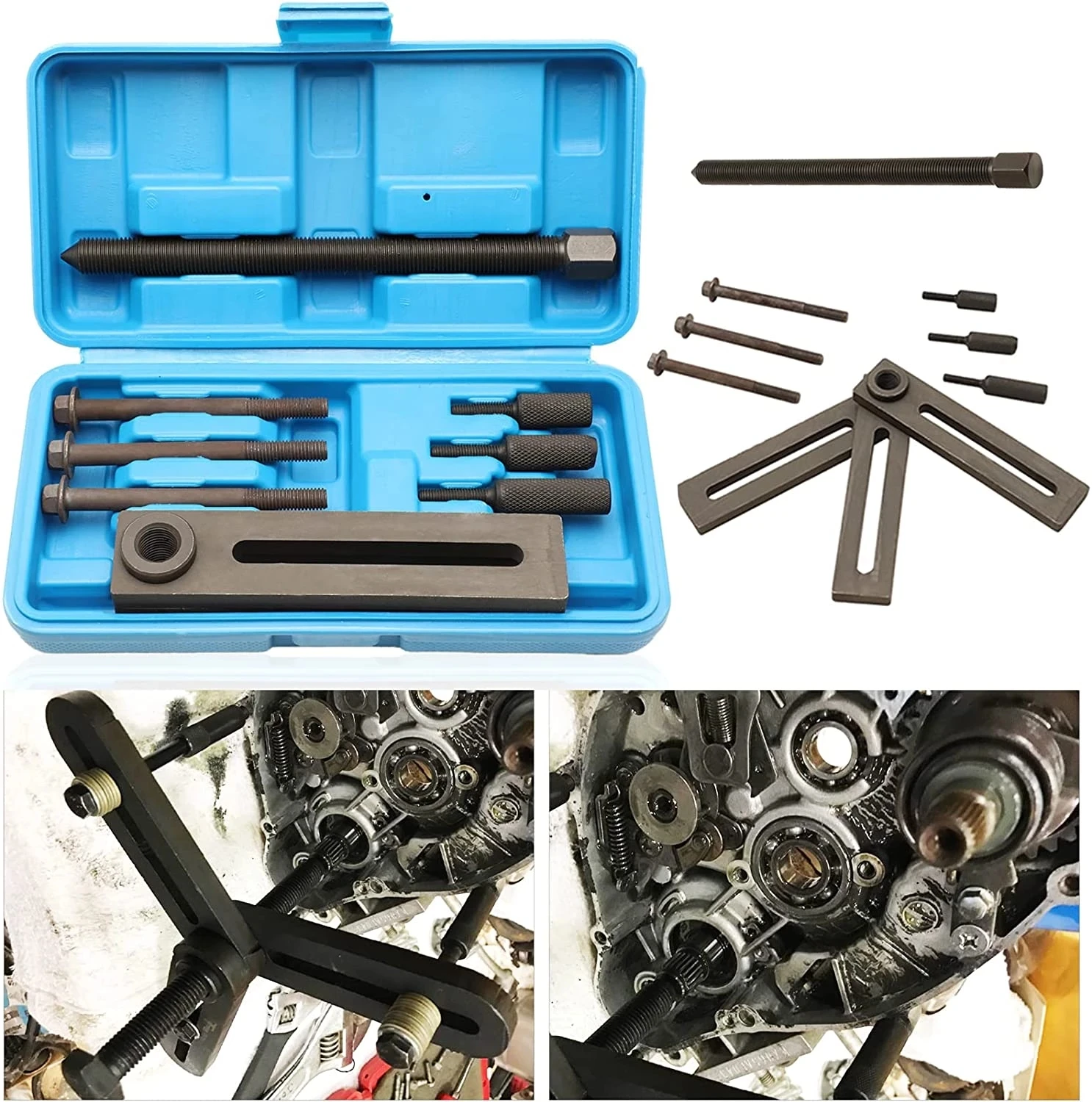 Motorcycle Crankshaft Separator Crankshaft Remover Puller Wrench Tool ...