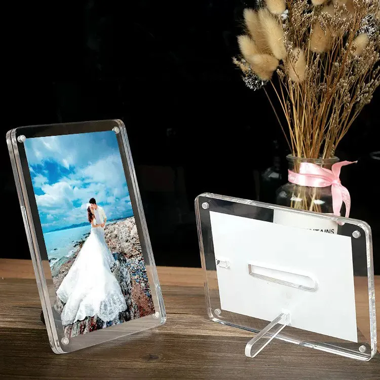 1Pc-Magnetic-Transparent-Acrylic-Photo-Frame-Creative-Various-Size ...