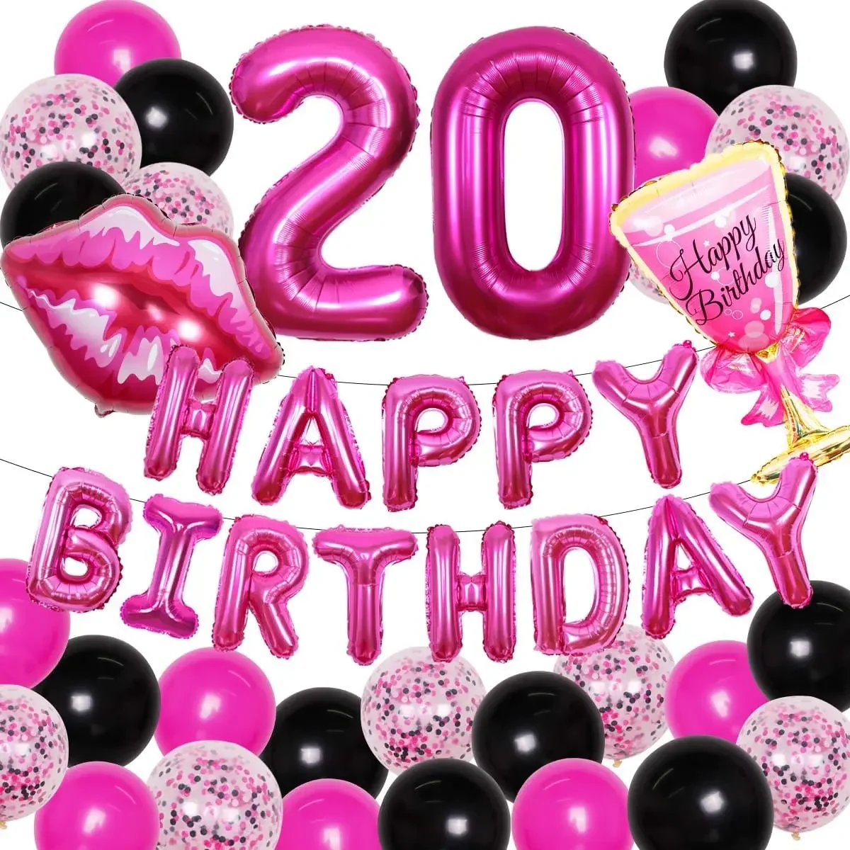 20th Birthday Balloons