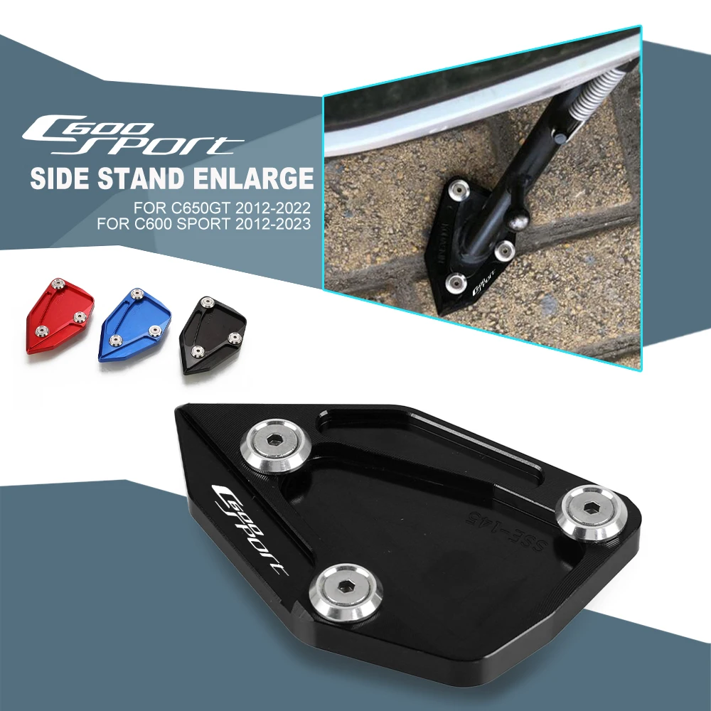 Motorcycle-Accessories-Kickstand-Foot-Side-Stand-Extension-Pad-Support ...