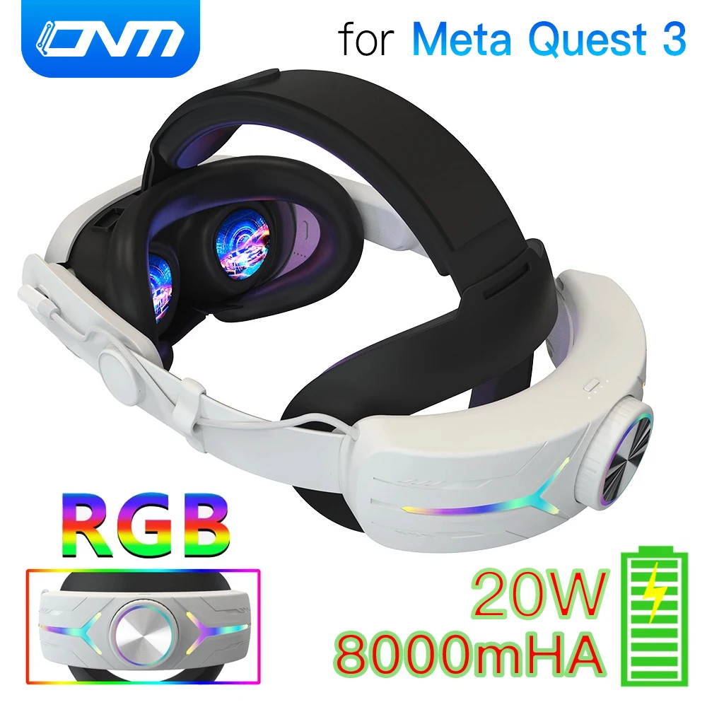 Head-Strap-for-Meta-Quest-3-RGB-Comfort-Adjustable-Head-Strap-Built-in ...