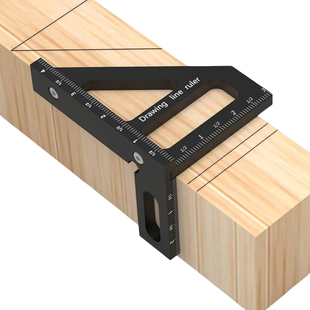 3D-Multi-Angle-Miter-Triangle-Ruler-45-90-Degree-Aluminum-Woodworking ...