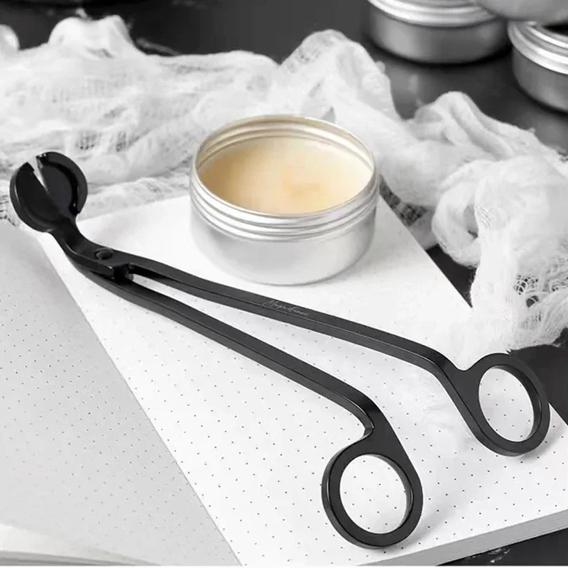 18CM-Stainless-Steel-Candle-Wick-Trimmer-Candlewick-Matte-Black-Oil ...