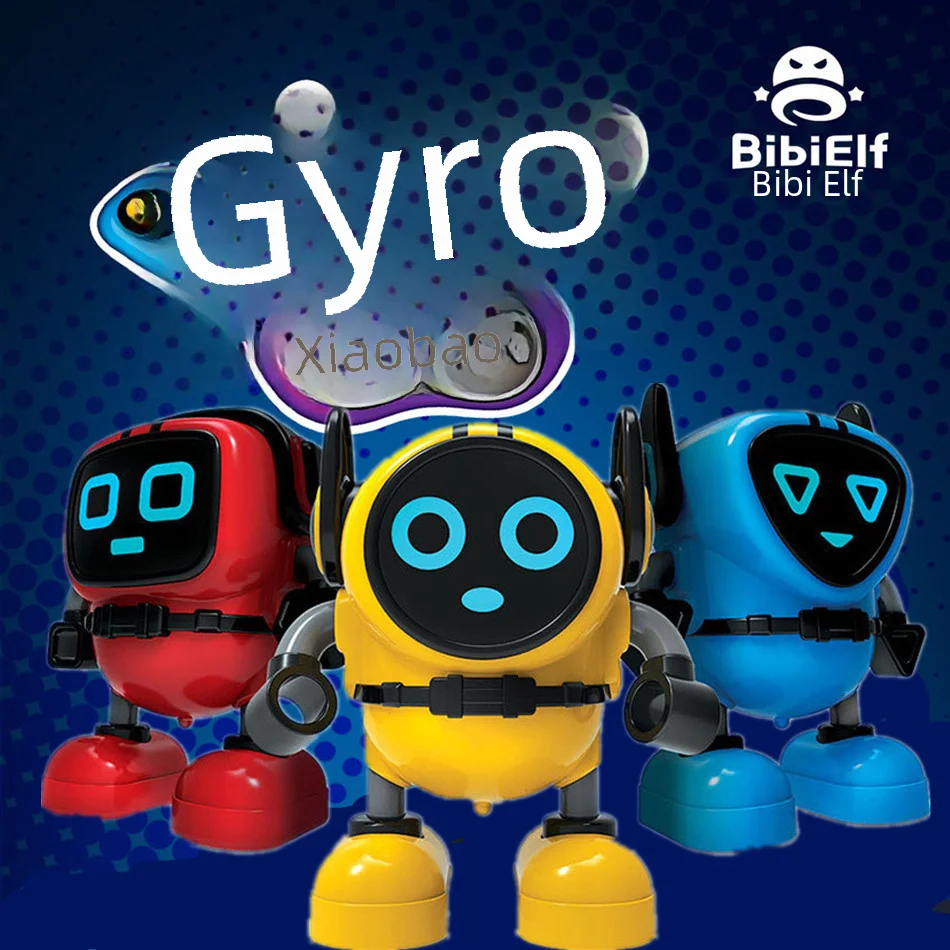 Bibi-Elf-Gyro-Mini-Robot-Battle-Gyro-Toy-3-in-1-Special-Effect-Rotation ...