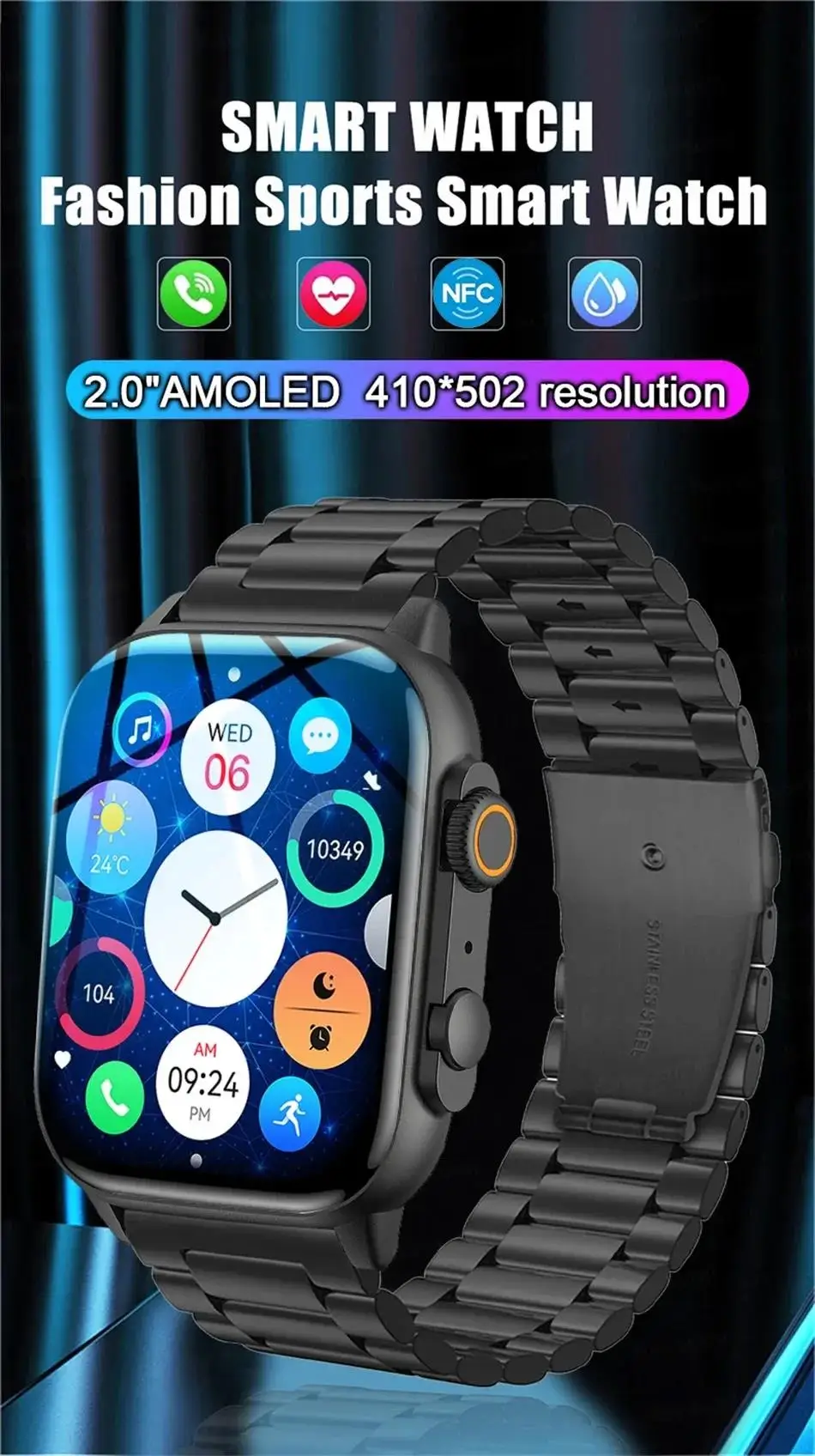 New 2024 Smart Watch 9 ultra Pro MAX Gen 2 49mm Amoled Screen ...