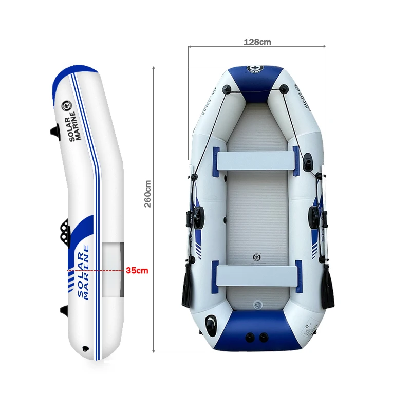 Solar-Marine-PVC-Inflatable-Boat-Fishing-Boat-2-6m-3-or-4-Person-Kayak ...