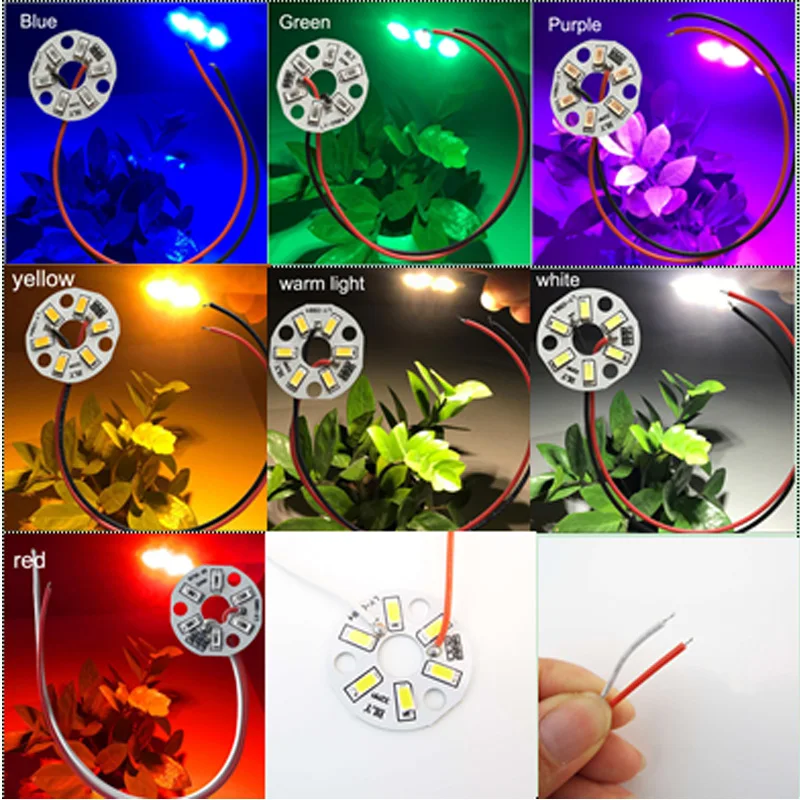 DC 5V USB LED Chip Beads Surface Dimmable Bulb Transformation LED Light Source Dia 32MM 5730SMD ...