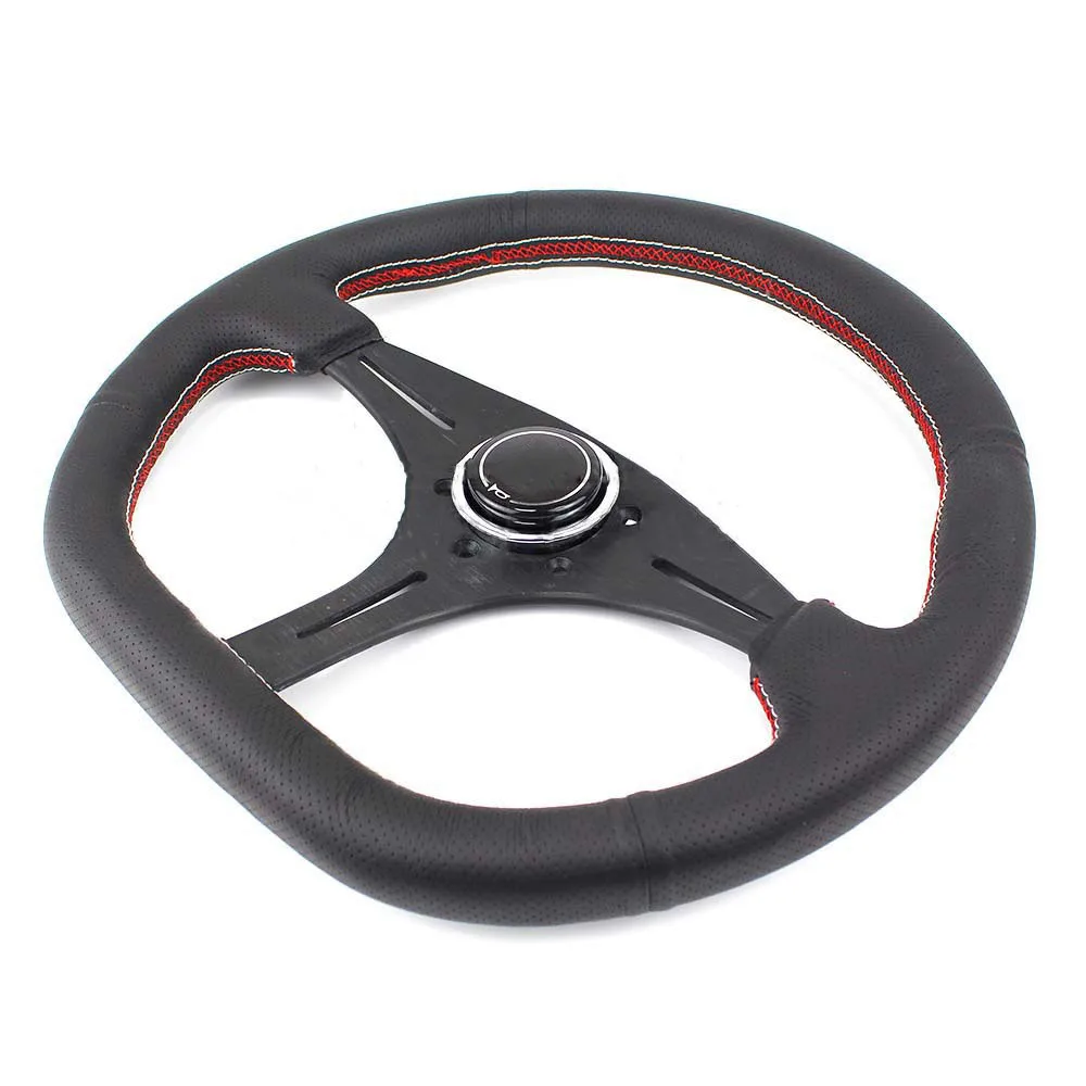 Universal-Steering-Wheel-14-Inch-350MM-Car-Modification-Black-Double ...