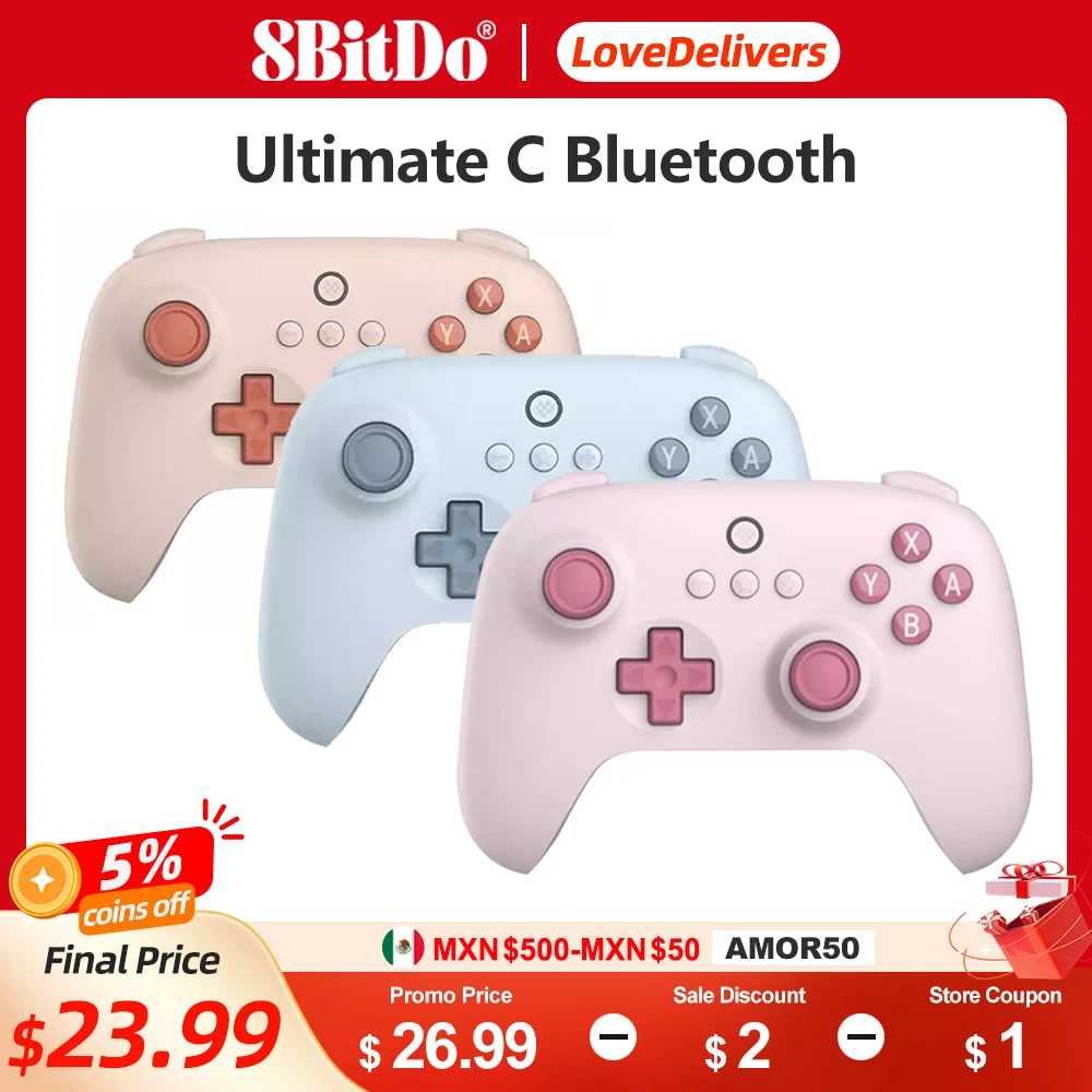 8BitDo-Ultimate-C-Bluetooth-Gamepad-Wireless-Gaming-Controller-New ...
