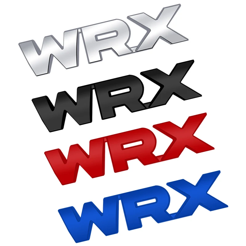 3D-For-Subaru-WRX-Grille-Logo-Emblem-Glossy-Black-Chrome-Silver-Red ...